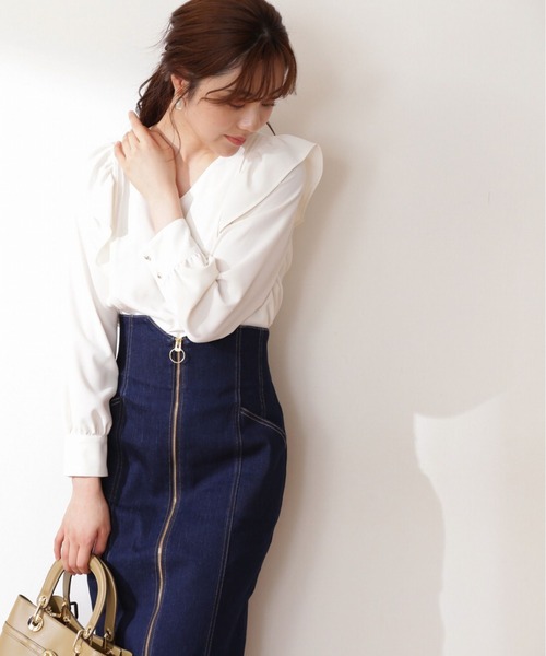 PROPORTION BODY DRESSING 「PROPORTION DRESSING」 長袖ブラウス SMALL ホワイト系その他 ...