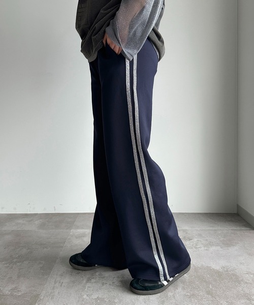 apres jour mignon 「apres mignon」 ジャージパンツ X-LARGE ネイビー レディース : ZOZOTOWN Yahoo!店 - 通販 - Yahoo!ショッピング