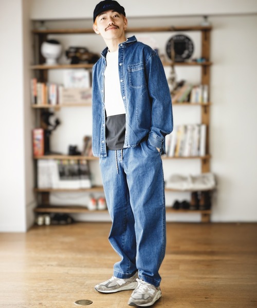 gym master 「gym master」 加工デニムパンツ MEDIUM ライトインディゴブルー メンズ : ZOZOTOWN Yahoo!店 - 通販 - Yahoo!ショッピング