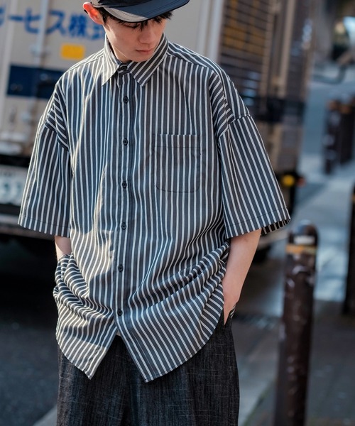 NULL シャツ 「NULL」接触冷感 速乾 ストライプ 半袖シャツ メンズ レディース : ZOZOTOWN Yahoo!店 - 通販 - Yahoo!ショッピング