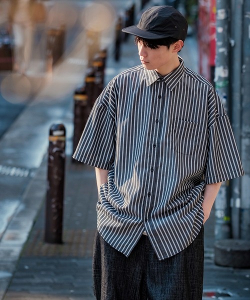 NULL シャツ 「NULL」接触冷感 速乾 ストライプ 半袖シャツ メンズ レディース : ZOZOTOWN Yahoo!店 - 通販 - Yahoo!ショッピング