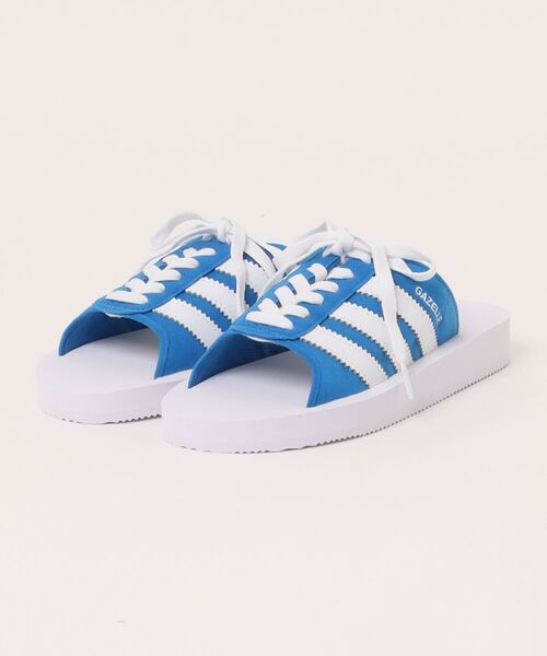 adidas サンダル ADIDAS アディダス GAZELLE BEACH W ガゼル ビーチ JQ7425 BLUE/FTWR/FTWR ...