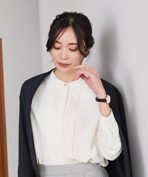 A/C DESIGN BY ALPHA CUBIC 「A/C CUBIC」 長袖ブラウス 11号 オフホワイト レディース : ZOZOTOWN Yahoo!店 - 通販 - Yahoo!ショッピング