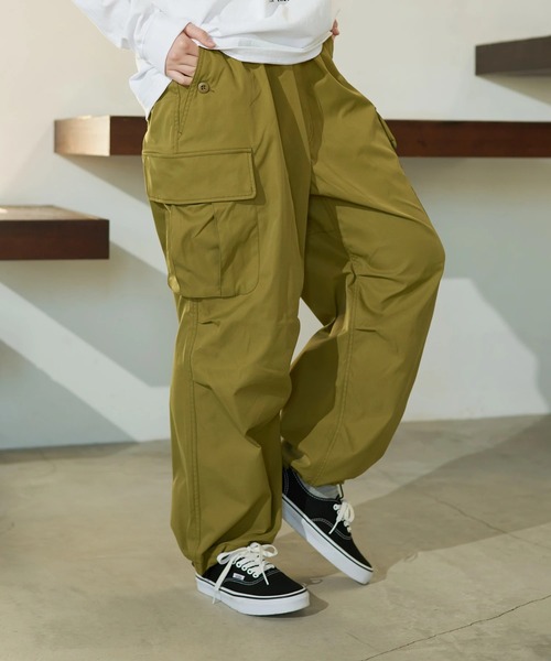 go slow caravan カーゴパンツ COBMASTER/コブマスター ポリエステルツイルワイドカーゴパンツ メンズ レディース : ZOZOTOWN Yahoo!店 - 通販 ...