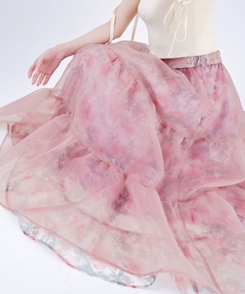 Yahoo!オークション - 「qumerry.」 スカート MEDIUM グレー レディー...