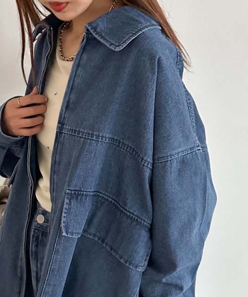 apres jour mignon 「apres mignon」 デニムジャケット X-LARGE サックスブルー レディース : ZOZOTOWN Yahoo!店 - 通販 - Yahoo ...