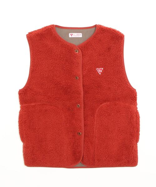 coen 「coen」 ベスト「BLEU DE VERDUNコラボ」 M レンガ レディース : ZOZOTOWN Yahoo!店 - 通販 - Yahoo!ショッピング