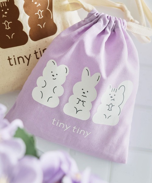 tiny ポーチ プリント巾着ポーチ「tiny tiny(ティニーティニー)」 レディース : ZOZOTOWN Yahoo!店 - 通販 - Yahoo!ショッピング