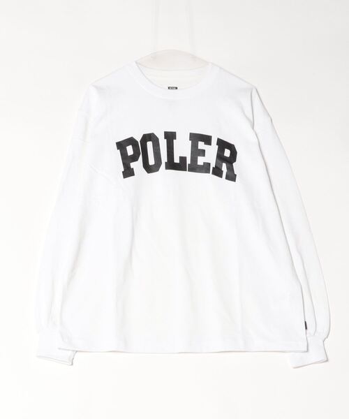 tシャツ POLER/ポーラー COLLEGE RELAX FIT L/S TEE ビックシルエット ルーズシルエット 243MCV0087 メンズ : 84836996 : ZOZOTOWN ...