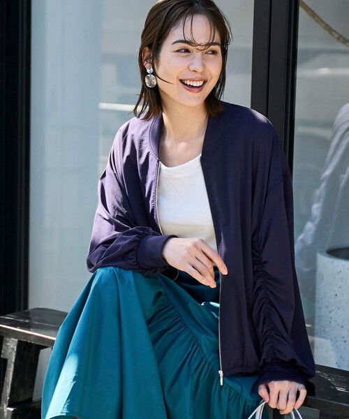 coen（コーエン） ブルゾン アウター 「RONEL」ライトギャザーブルゾン レディース : ZOZOTOWN Yahoo!店 - 通販 - Yahoo!ショッピング